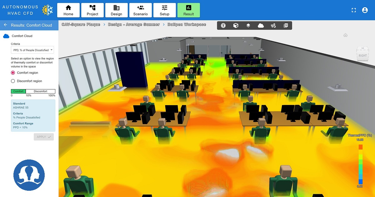 Quick introduction to Autonomous HVAC CFD app workflow